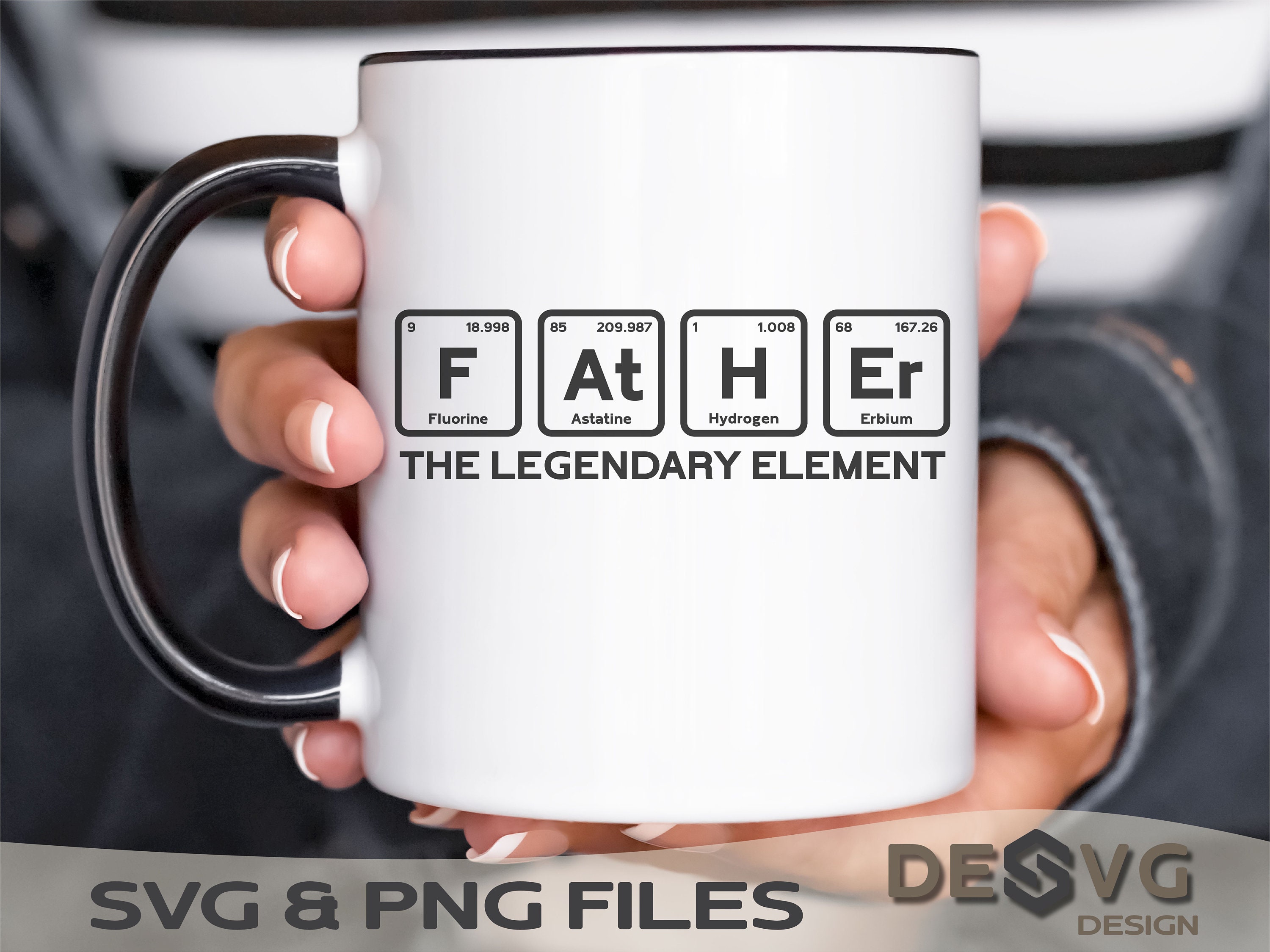 Father the Legendary Element SVG Periodic Element Table - Etsy