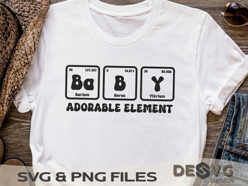 Baby Adorable Element Svg, Hello World, Periodic Elements, Table of ...