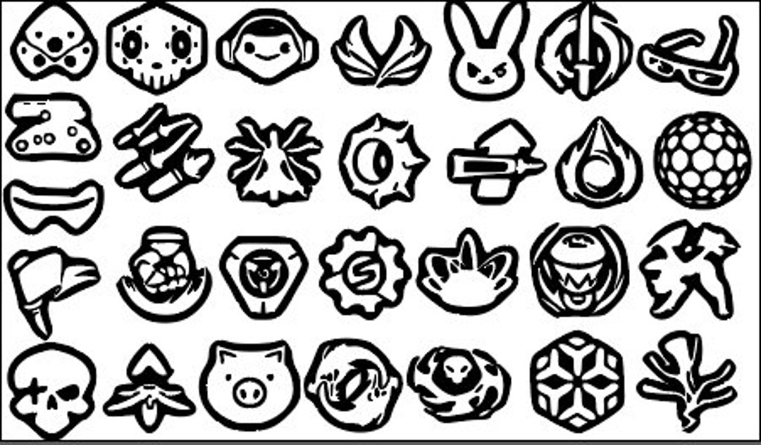 Overwatch Icons, SVG - Etsy
