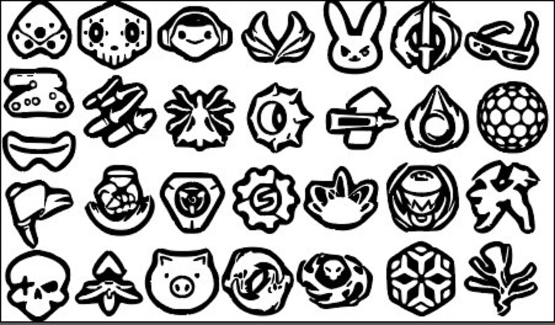 Overwatch Icons, SVG - Etsy