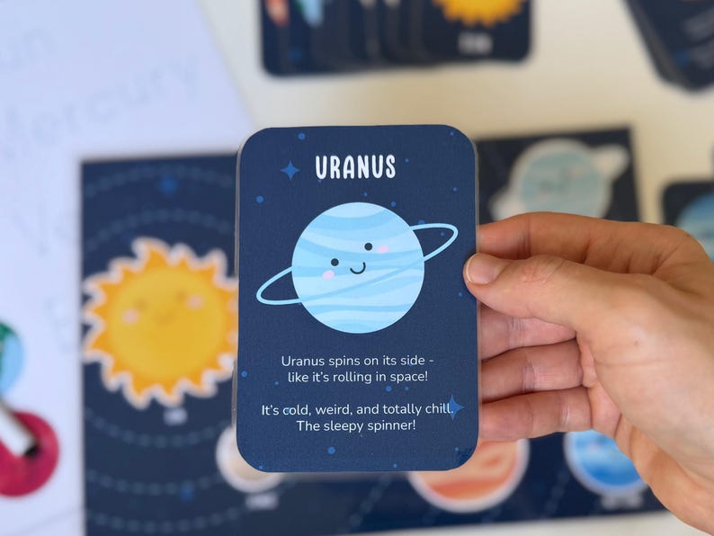 Solar System Activity for Kids – Space Flashcards, Planet Word Cards ...