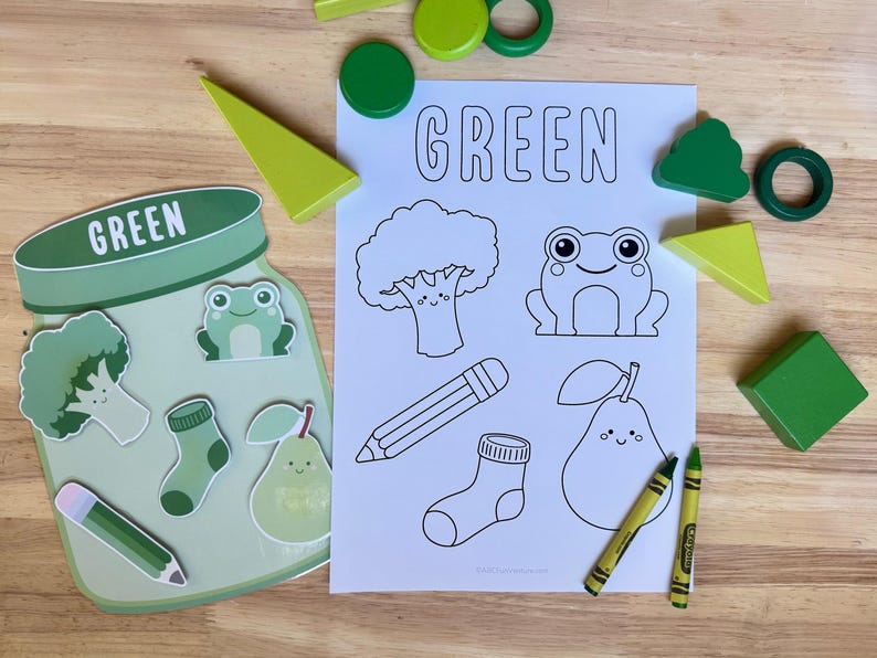 Color Matching Game for Kids, Toddler Color Printable, Montessori ...