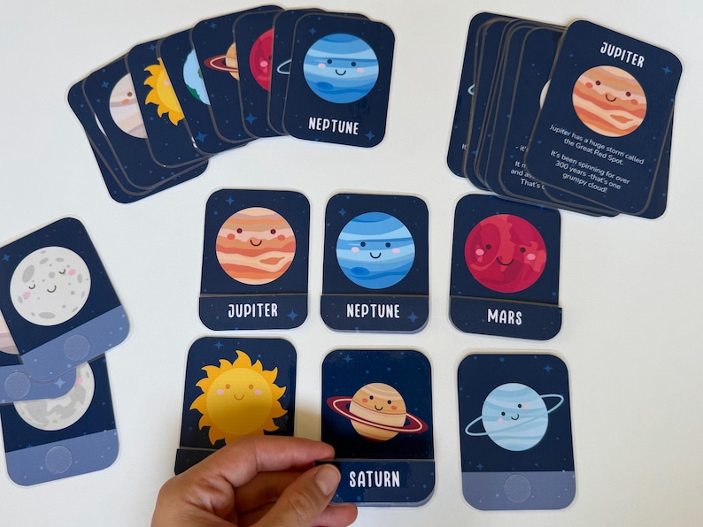 Solar System Activity for Kids – Space Flashcards, Planet Word Cards ...