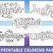 12 Printable Month Names Coloring Pages for Kids. Months of the Year ...