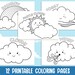 12 Printable Weather Elements Coloring Pages for Kids - With Names ...