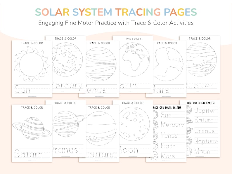 Solar System Activity for Kids – Space Flashcards, Planet Word Cards ...