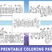 12 Printable Month Names Coloring Pages for Kids. Months of the Year ...