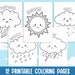 12 Printable Weather Elements Coloring Pages for Kids - With Names ...