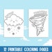 12 Printable Weather Elements Coloring Pages for Kids - With Names ...