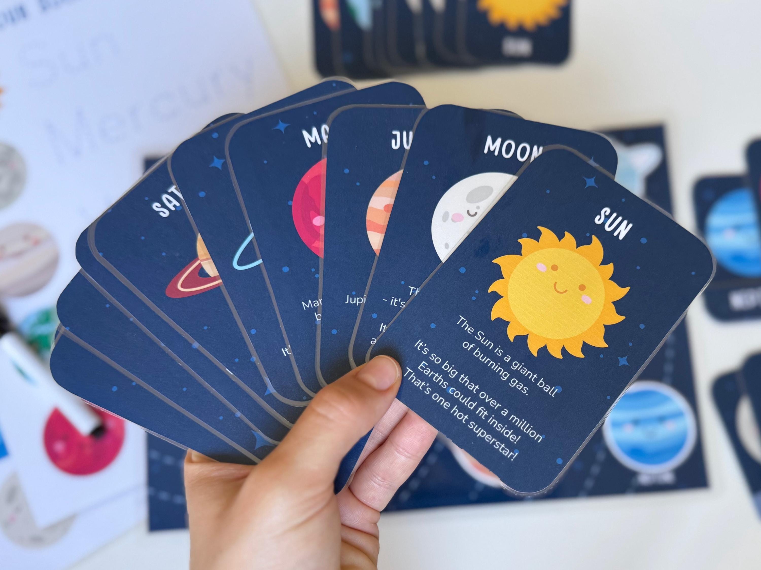 Solar System Activity for Kids – Space Flashcards, Planet Word Cards ...