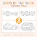 Printable Days of the Week Coloring Page – Fun Kids Activity Worksheet ...