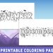 12 Printable Month Names Coloring Pages for Kids. Months of the Year ...