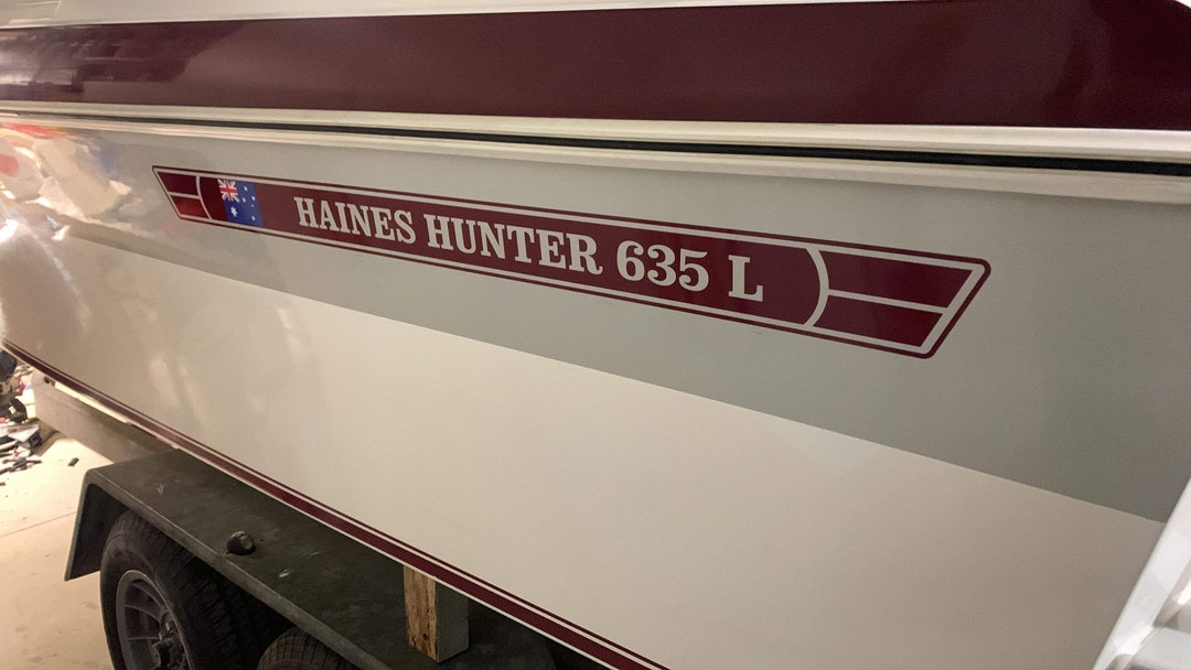 Haines Hunter Stickers, Haines Hunter 635 L Boat Stickers, Haines ...