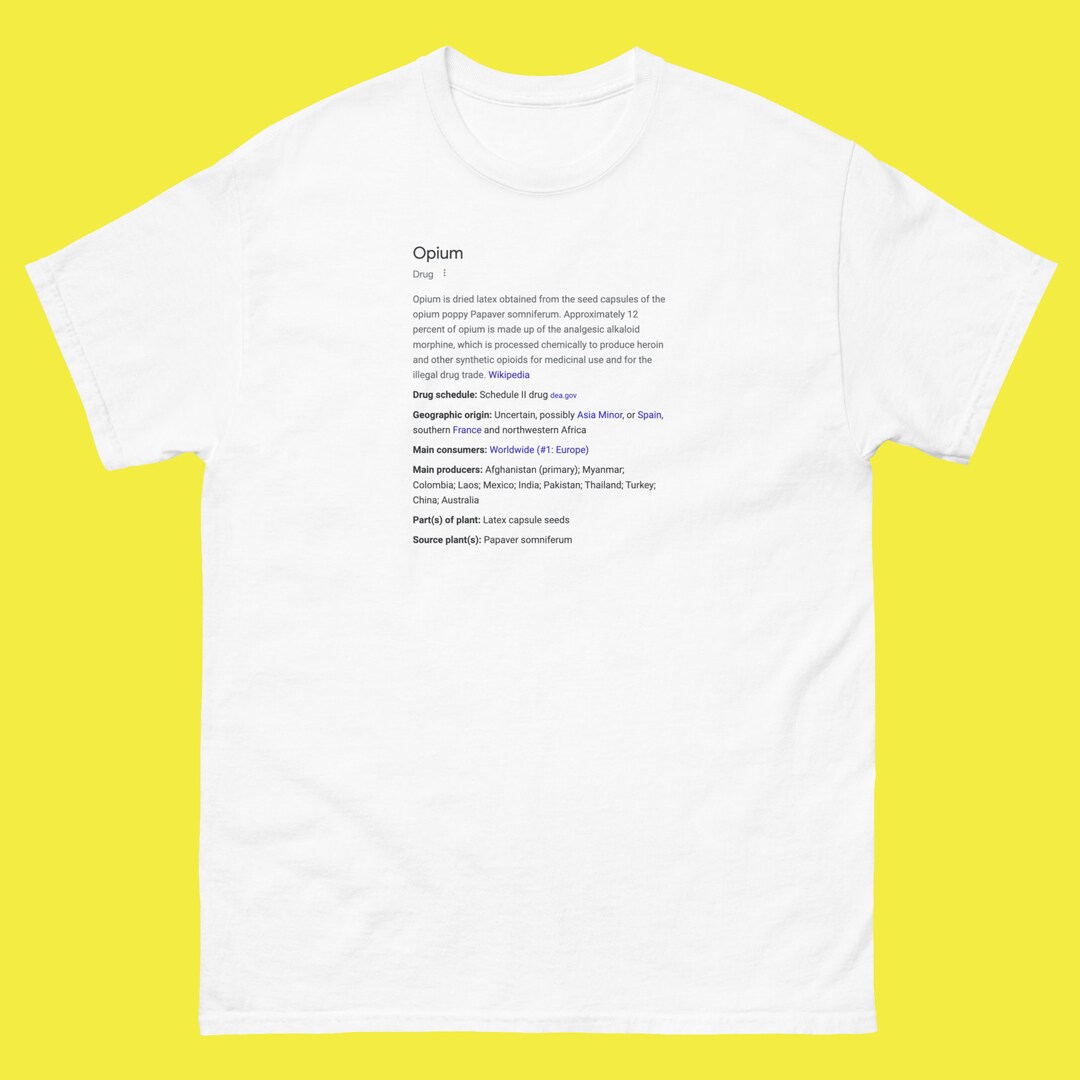 Funny Opium Definition Shirt - Etsy