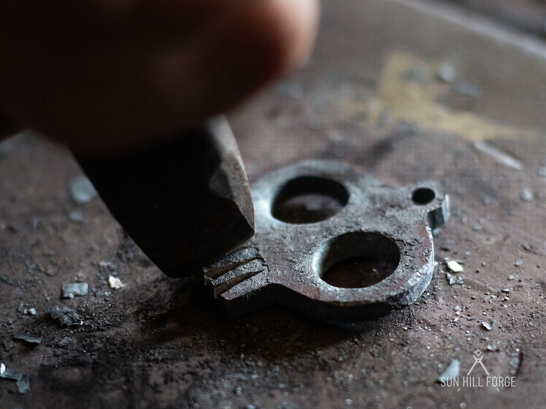 Skull Key Chain, Hand Forged Keychain, Skull Key Ring, Blacksmith ...