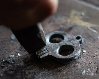 Hand Forged Key Chain - Etsy