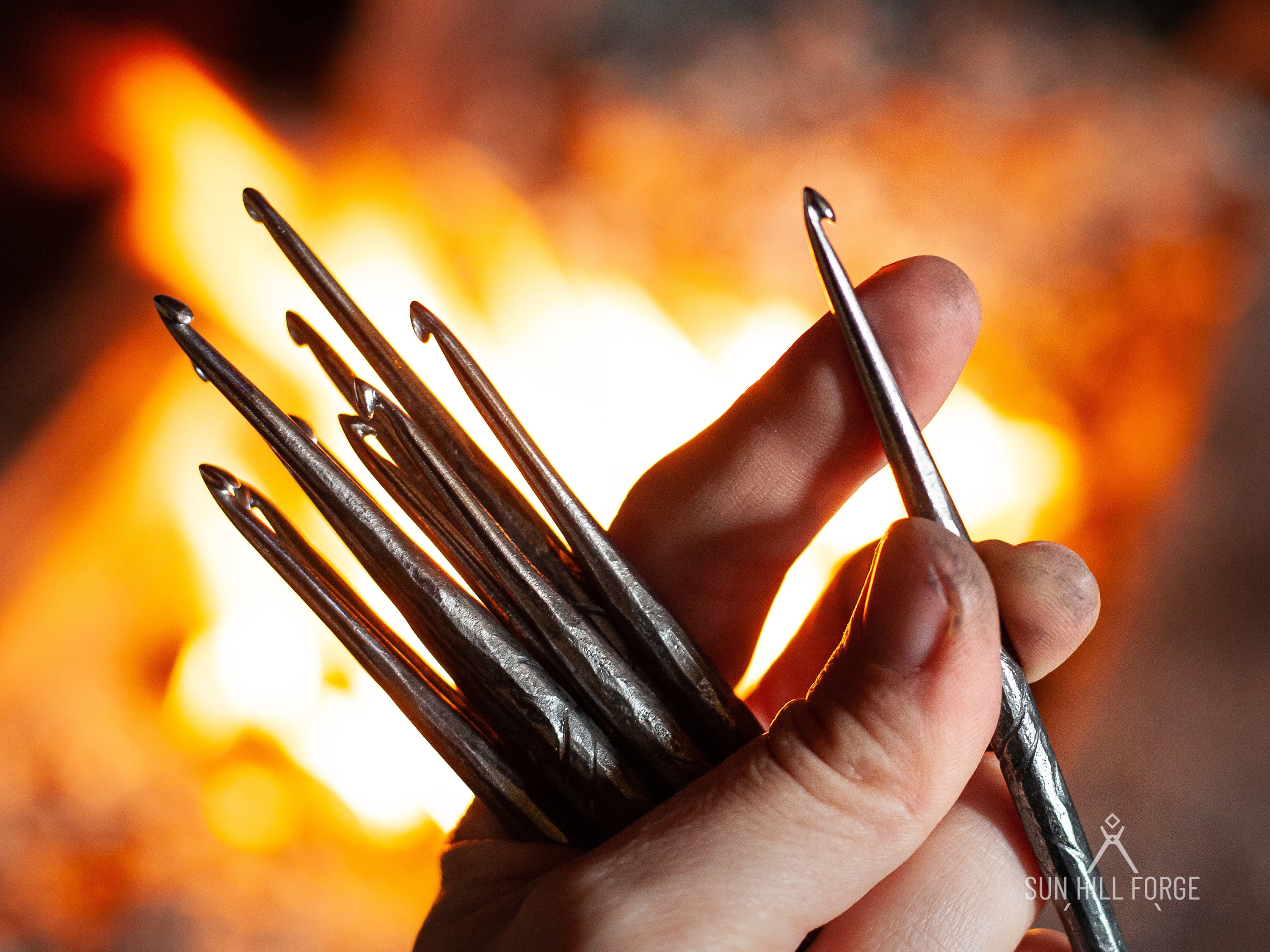 Hand Forged Crochet Hook Handmade Metal Crochet Hook - Etsy