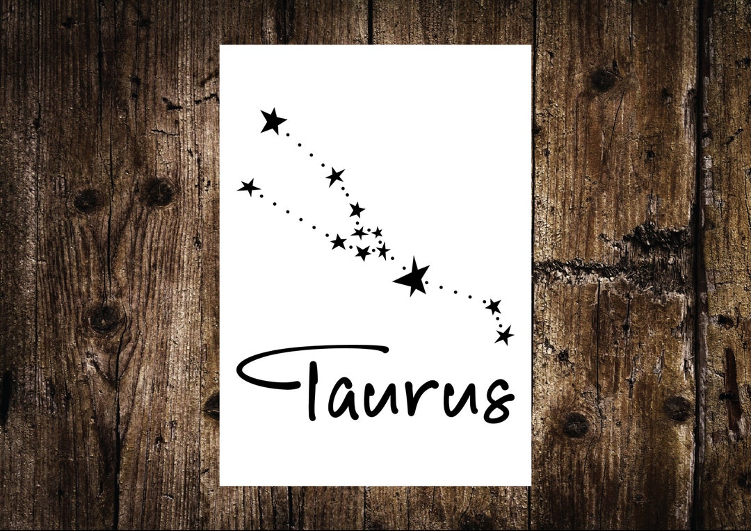 Taurus Constellation Svg Dsx Png Jpg Eps Taurus Gift Taurus Decor ...