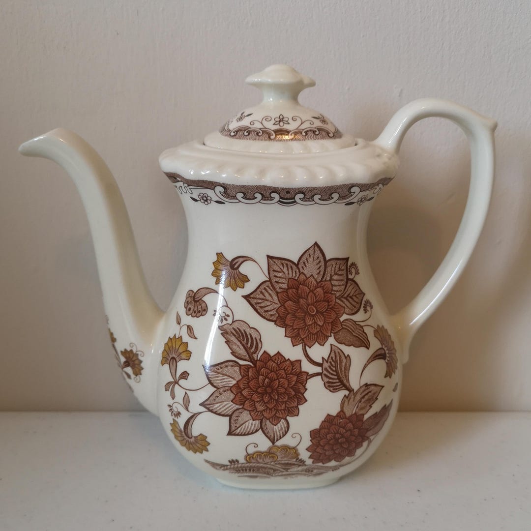Vintage Adams Ironstone Cornwall Pattern Teapot 1970s Made in England ...