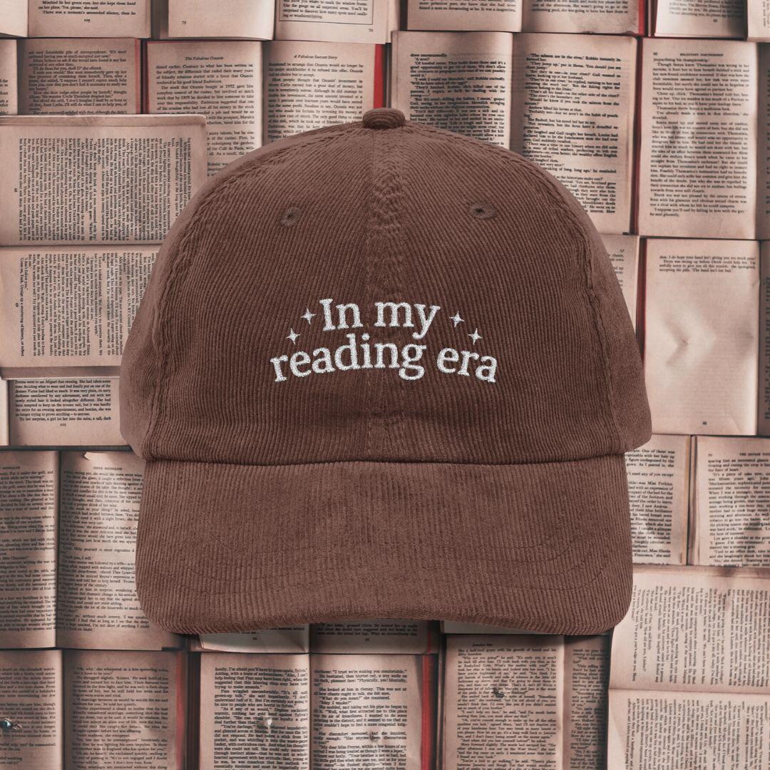 In My Reading Era Embroidered Hat, Corduroy Cotton Hat, Reading Bookish ...
