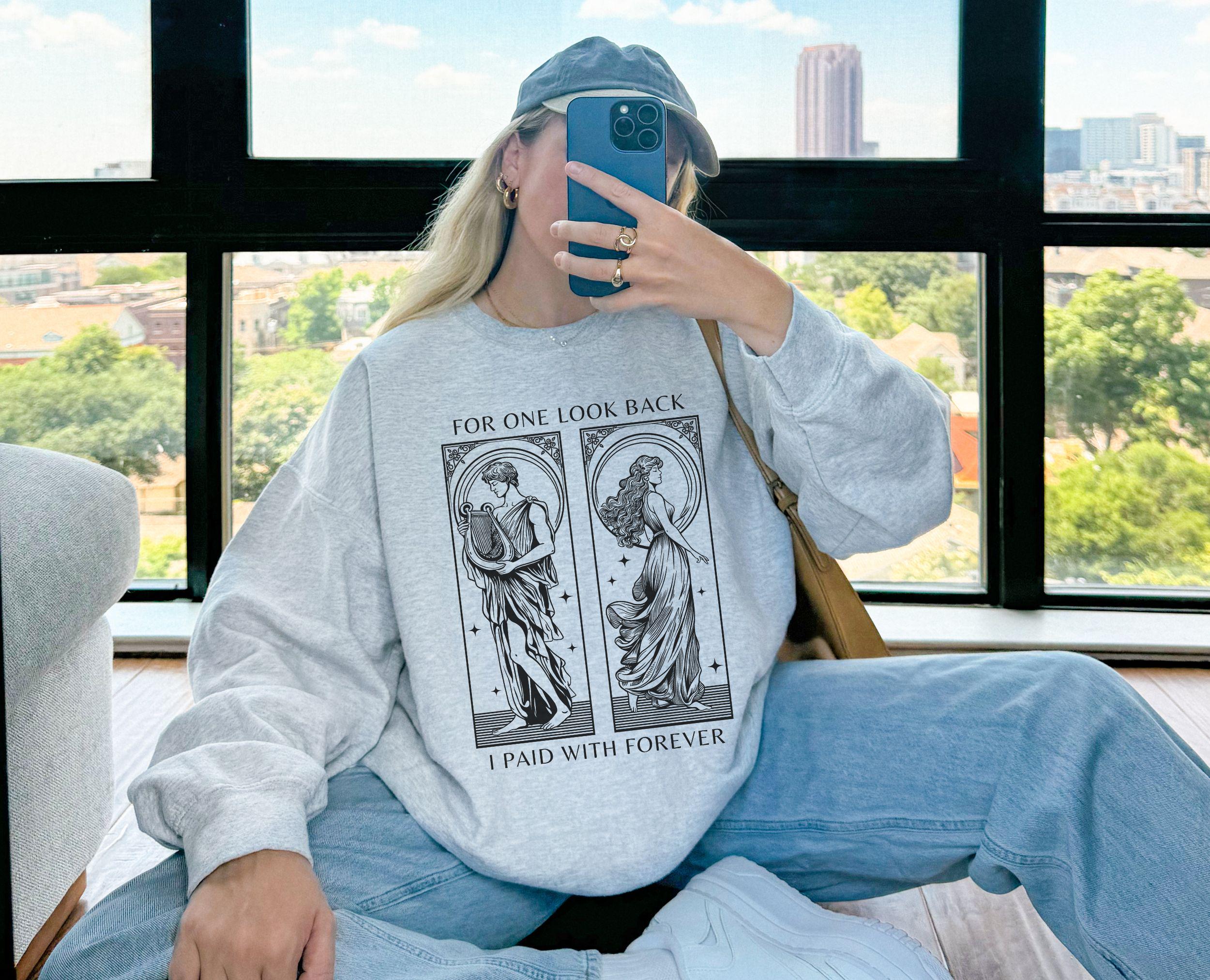 Orpheus Eurydice Greek Mythology Sweatshirt, Literary Sweater, Dark ...