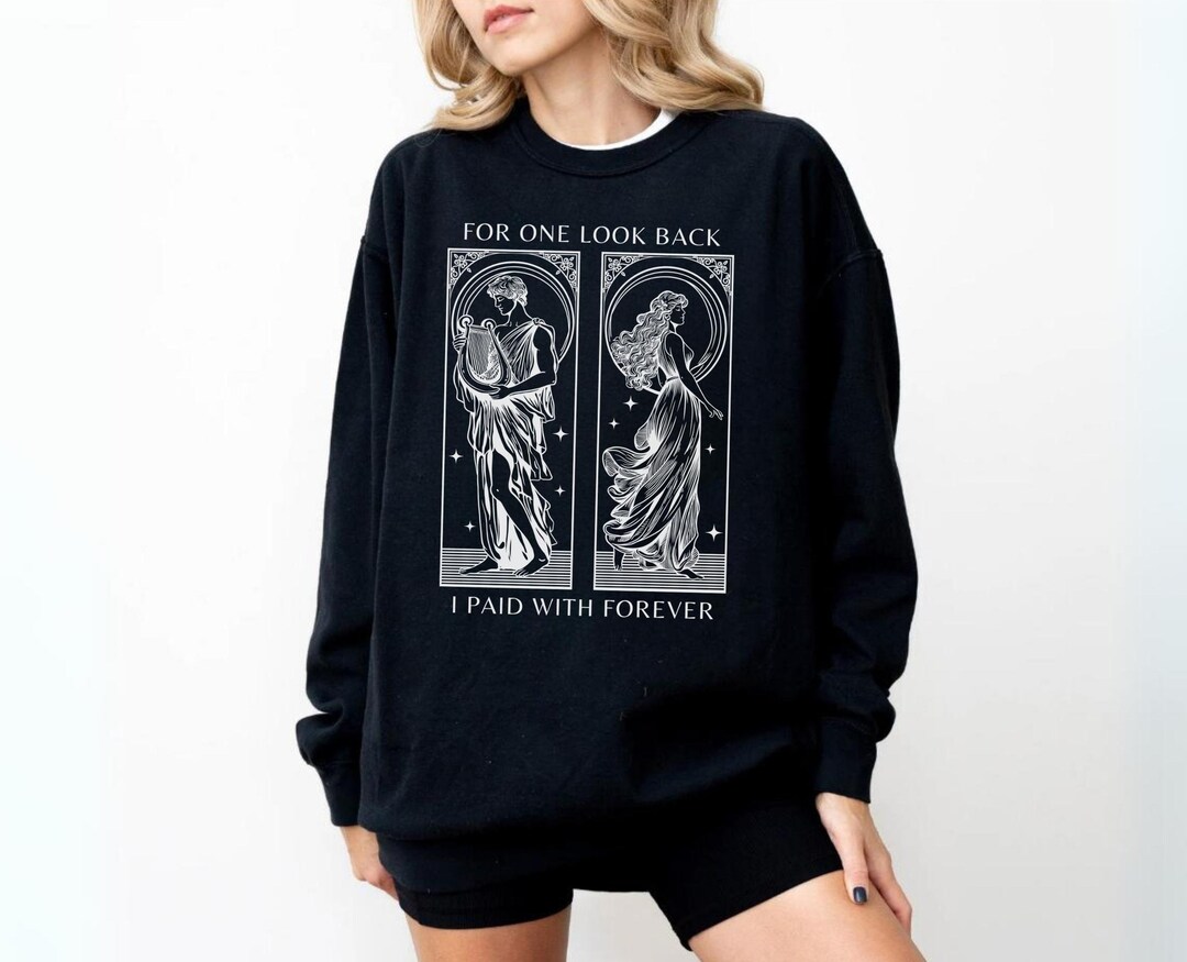 Orpheus Eurydice Greek Mythology Sweatshirt, Literary Sweater, Dark ...