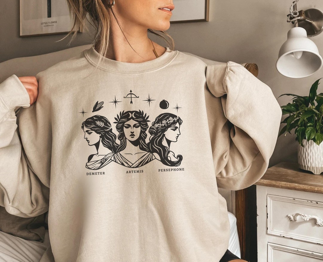 Greek Goddess Sweatshirt, Greek Mythology Sweater, Persephone & Hades ...
