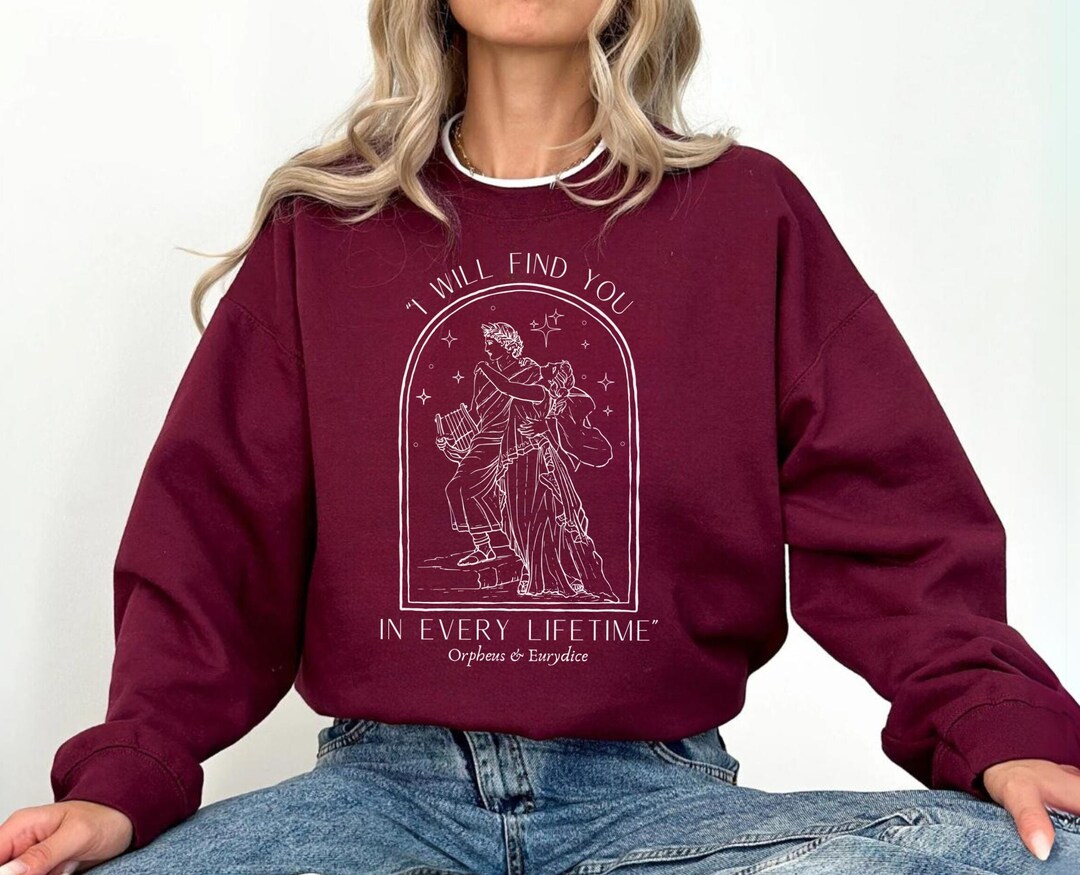 Orpheus Eurydice Greek Mythology Sweatshirt, Dark Academia Clothing ...