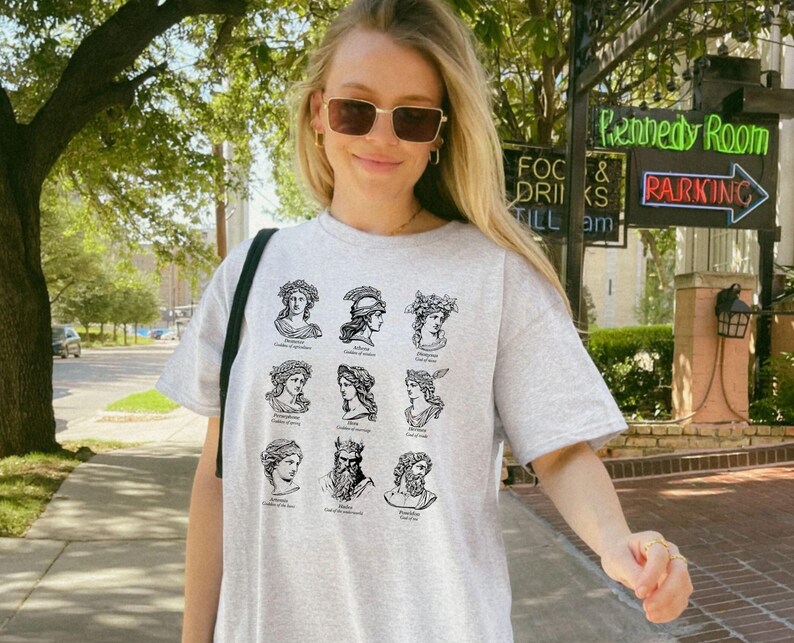 Greek Mythology Gods Shirt, Aesthetic Greek Goddess T-shirt, Dark ...