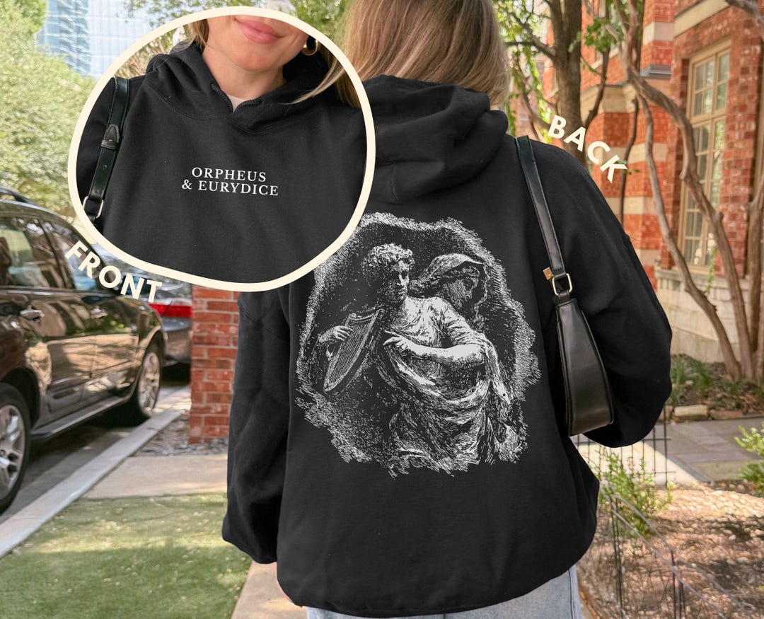 Orpheus & Eurydice Greek Mythology Hoodie - Homer Odyssey Merch, Dark ...