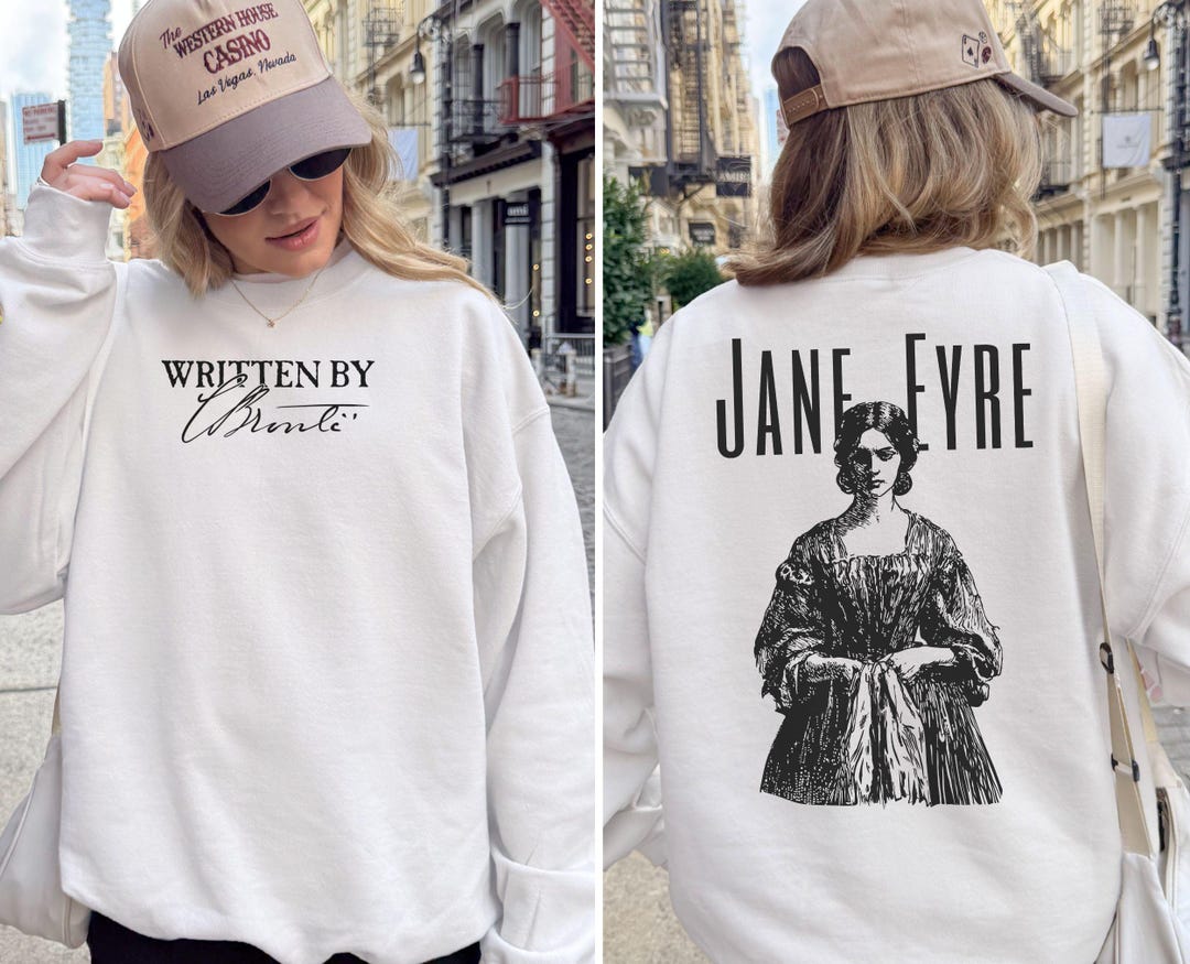 Jane Eyre Sweatshirt - Charlotte Brontë Crewneck, Bookish Literary ...