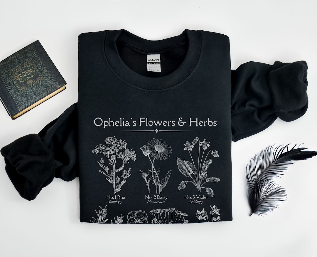 Ophelia's Flower Chart Shakespeare Hamlet Herbology - Etsy