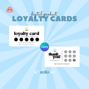 Editable Loyalty Card Templates by Karlalily - Etsy