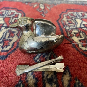 Vintage Wood Pewter Duck Collection - Etsy