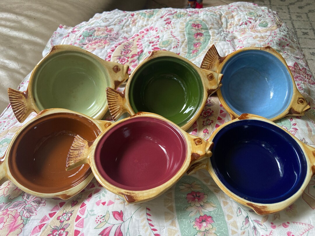 Set of 6 Vintage Frank Rock Fish Ramekins - Etsy