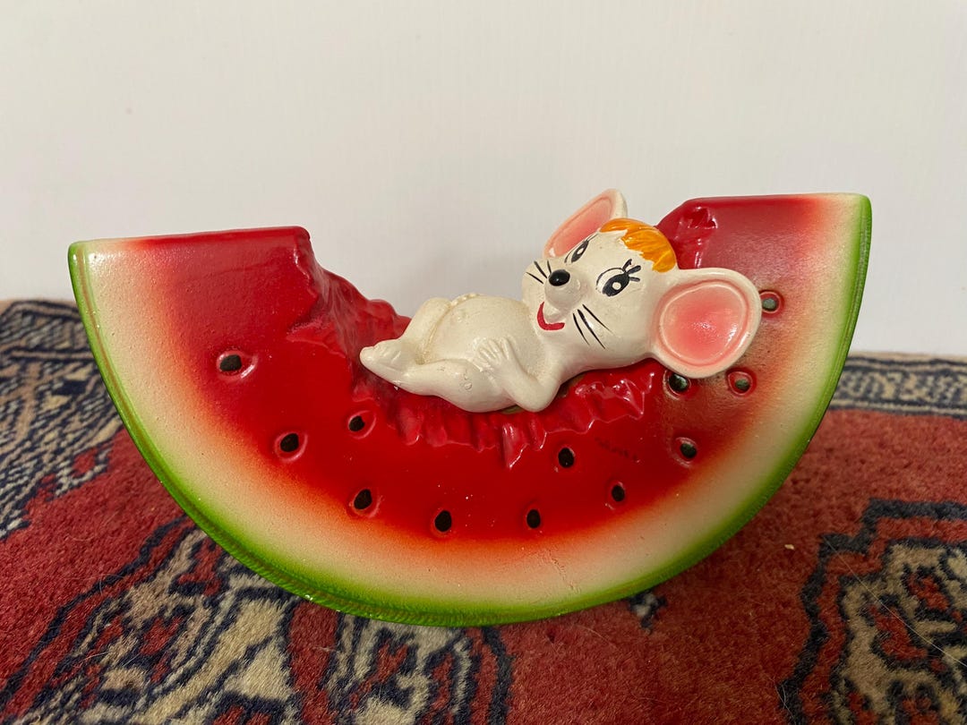 Adorable Vintage Mouse Wayermelon Moneybank - Etsy