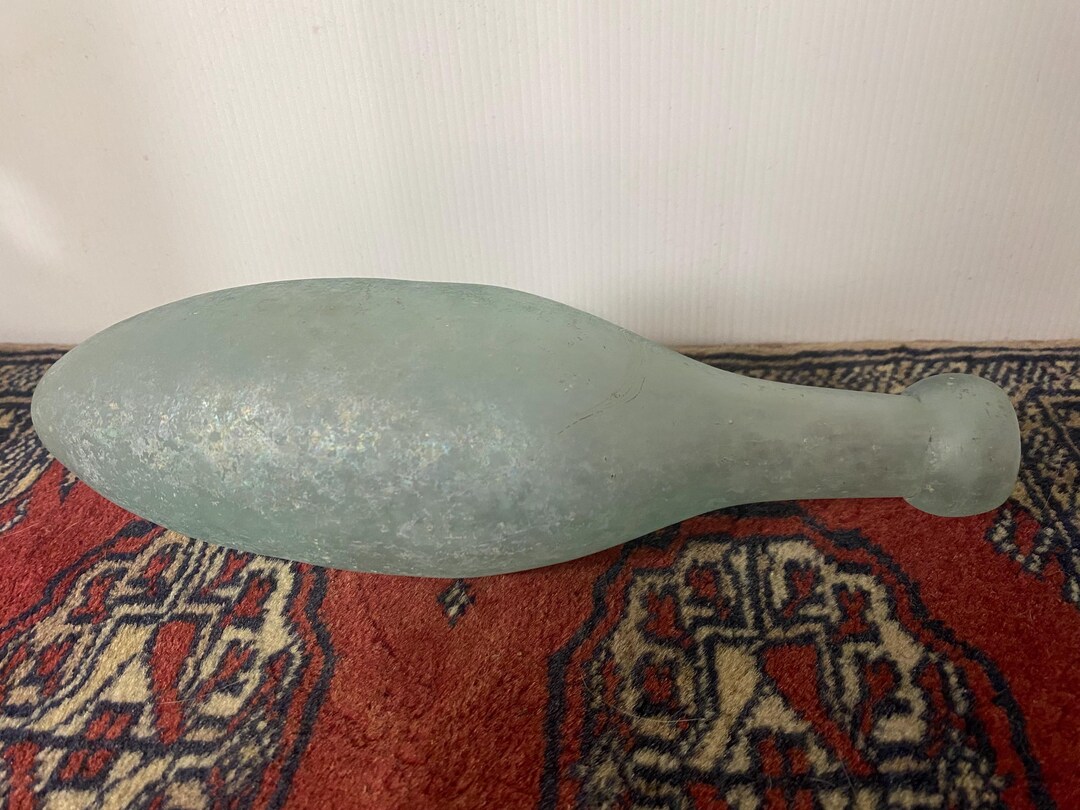 Antique Glass Torpedo Bottle - Etsy Australia
