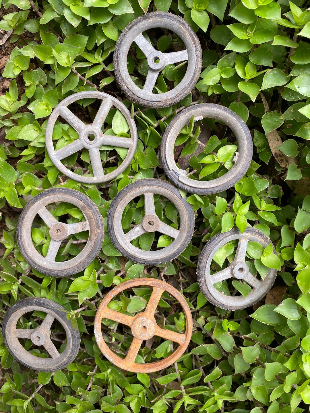 Lot of 8 Antique Toy Wheels for Display - Etsy