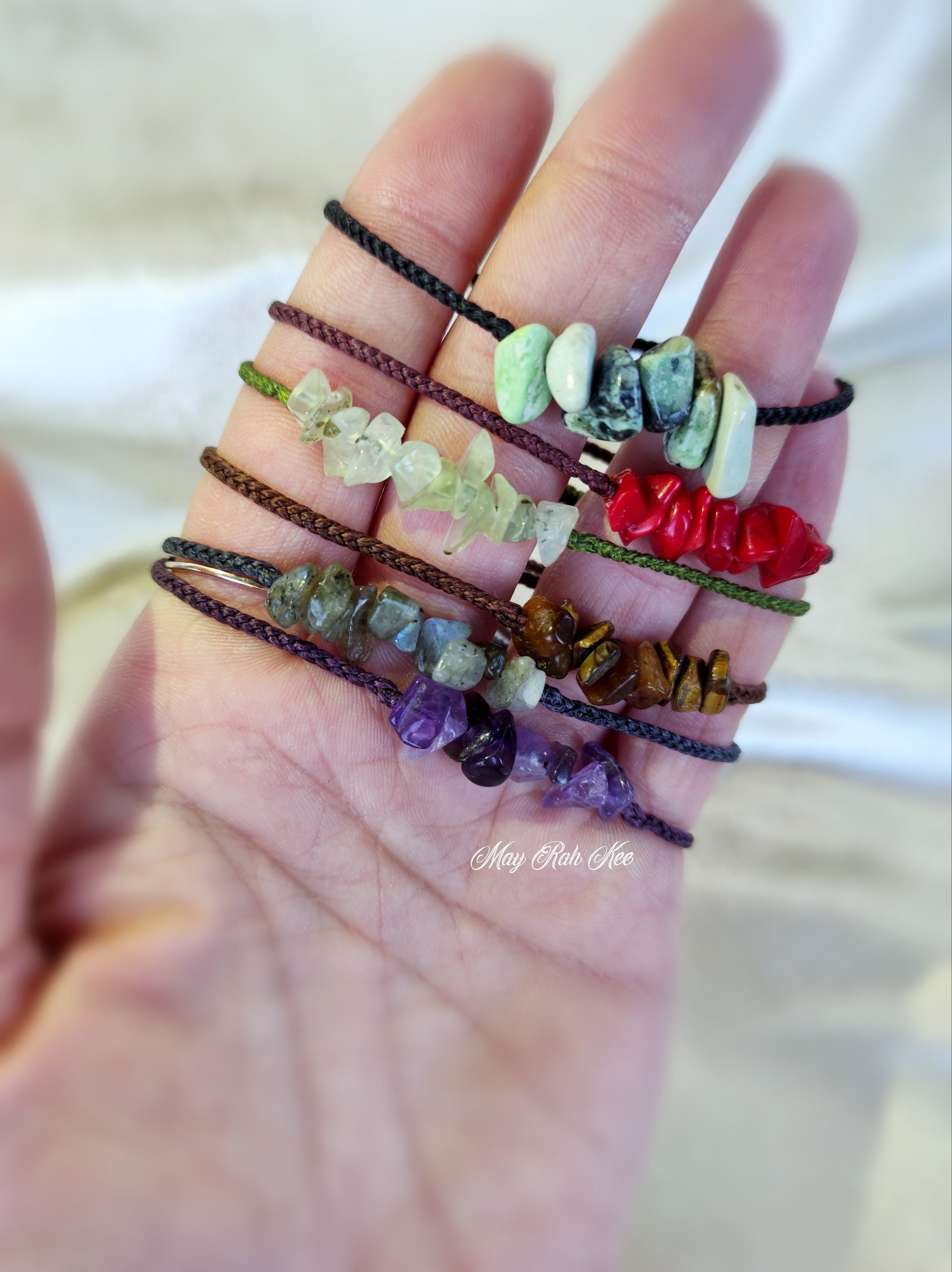 Natural Red Coral Chips, Minimal Red Bracelet, Undrilled Gemstone Chips ...