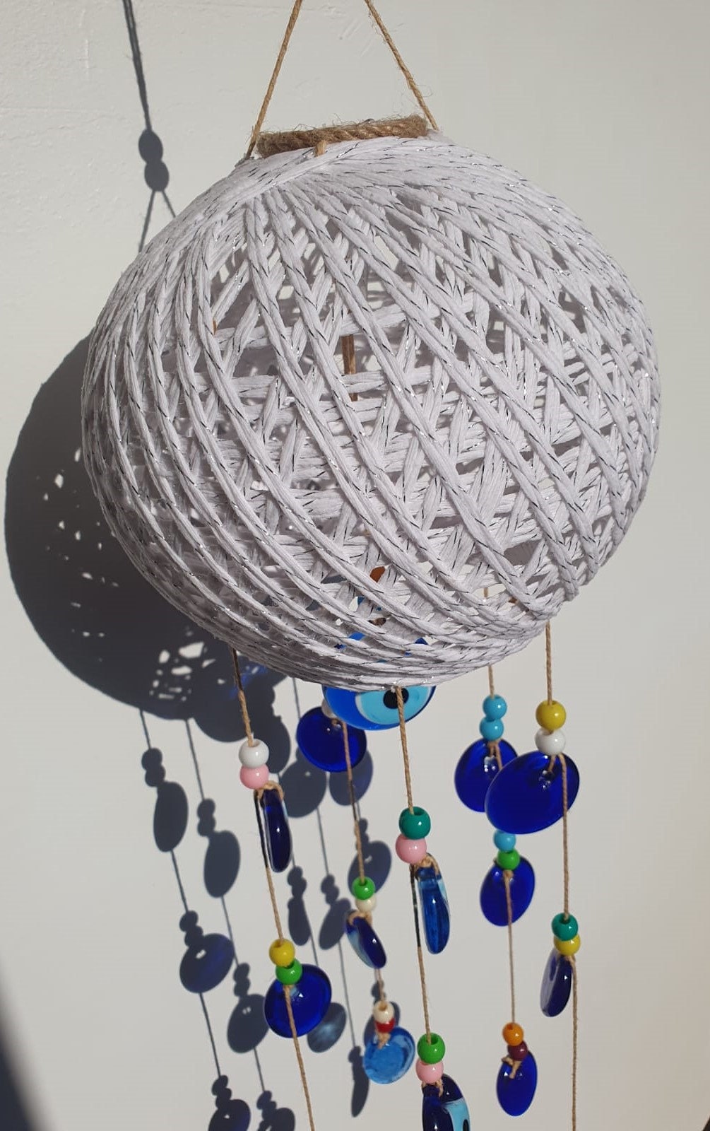 Evil Eye Beaded Led Light Lamp, Balcony, Garden, Home Decoration ...