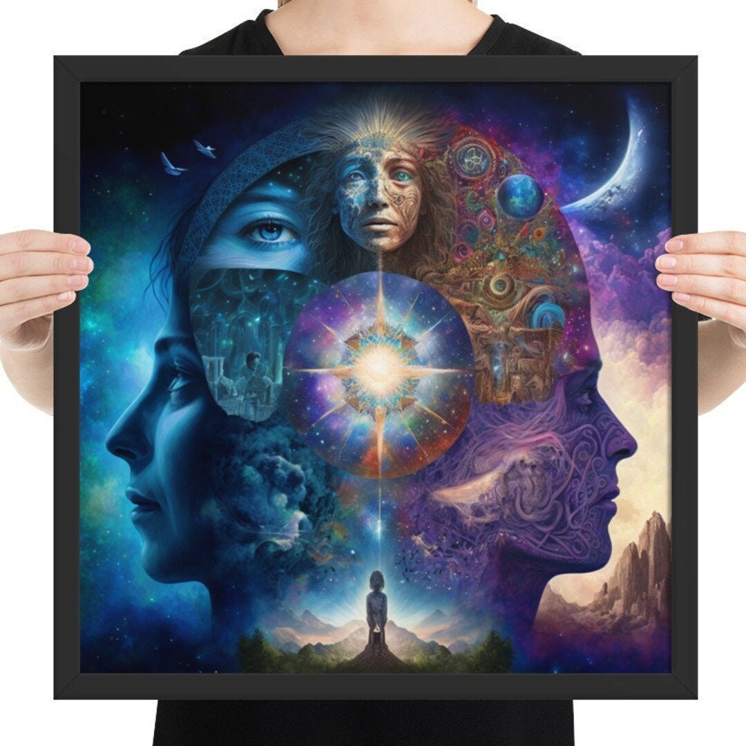 Framed Poster - Unique Original Art 06 - Archetype Visionary Collection - Etsy