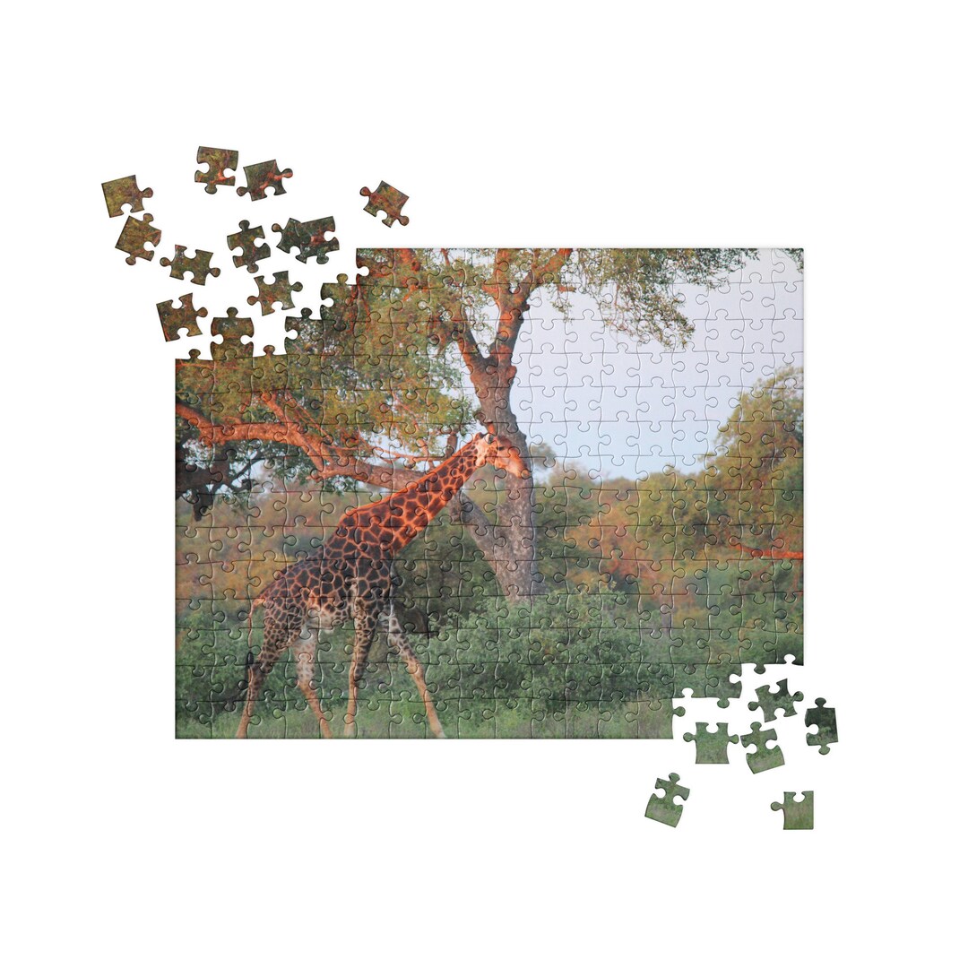 Giraffe Jigsaw Puzzle - Etsy