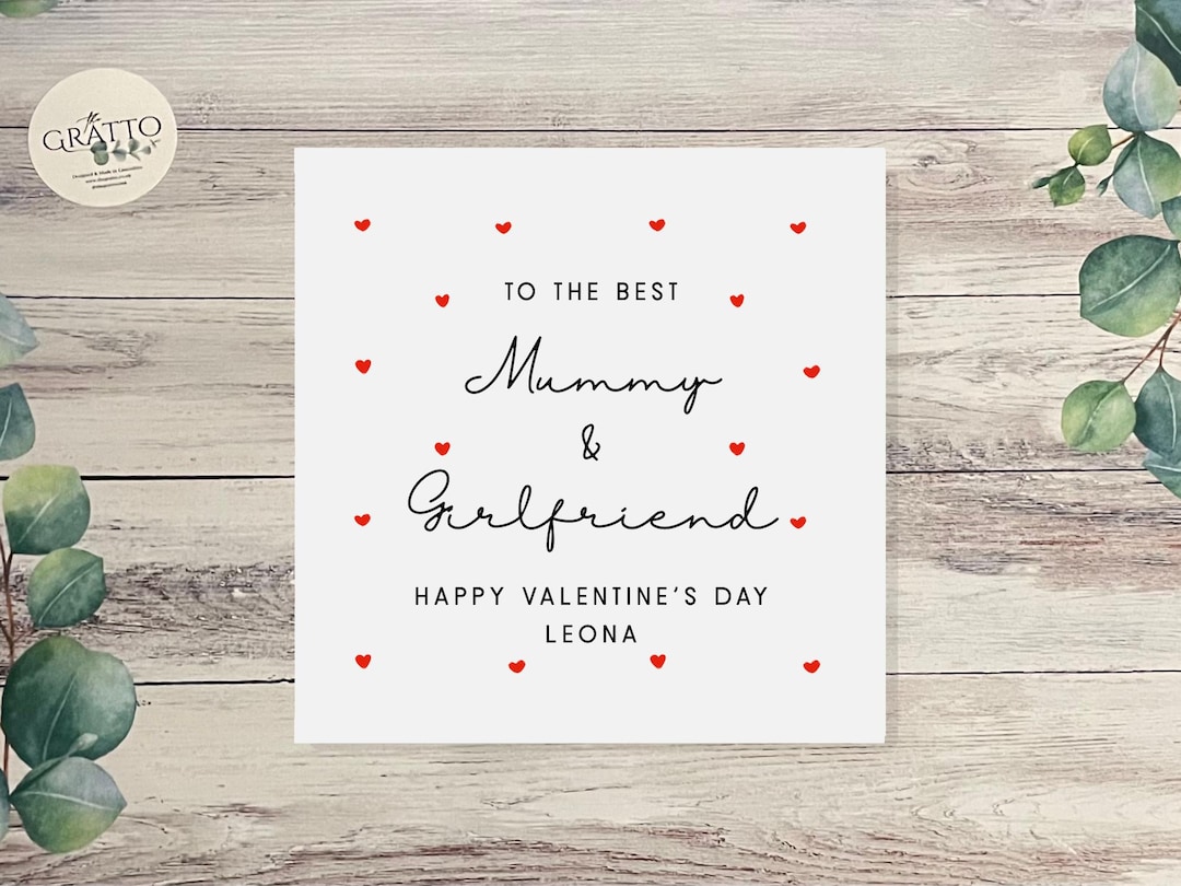 Personalised Valentine's Day Card for Mummy, Fiance, Wife, Girlfriend ...