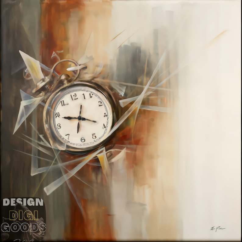 Time in Motion Abstract Digital Art Capture the Fluidity and Continuity ...