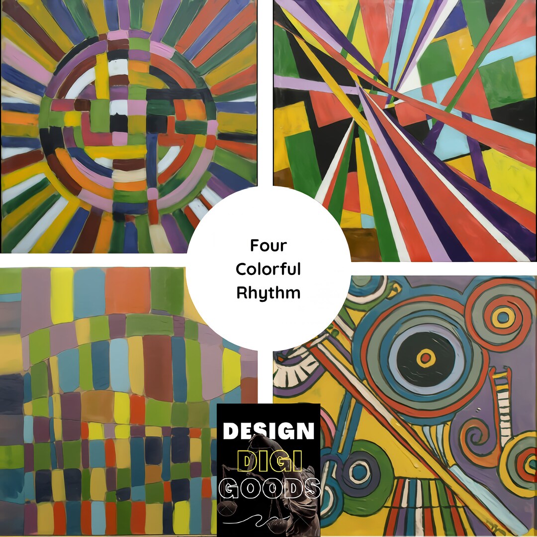 Colorful Rhythm - Abstract Digital Art Inspired by Kandinski ...