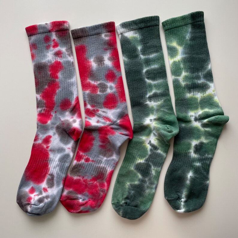 Tie Dye Socks Unisex, Hand Dyed Colorful Socks for Presents, Outfit ...