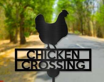 Chicken Monogram Metal Farm Sign - Etsy