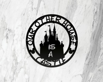 Welcome to Our Castle Sign Disney Metal Sign Metal Wall - Etsy