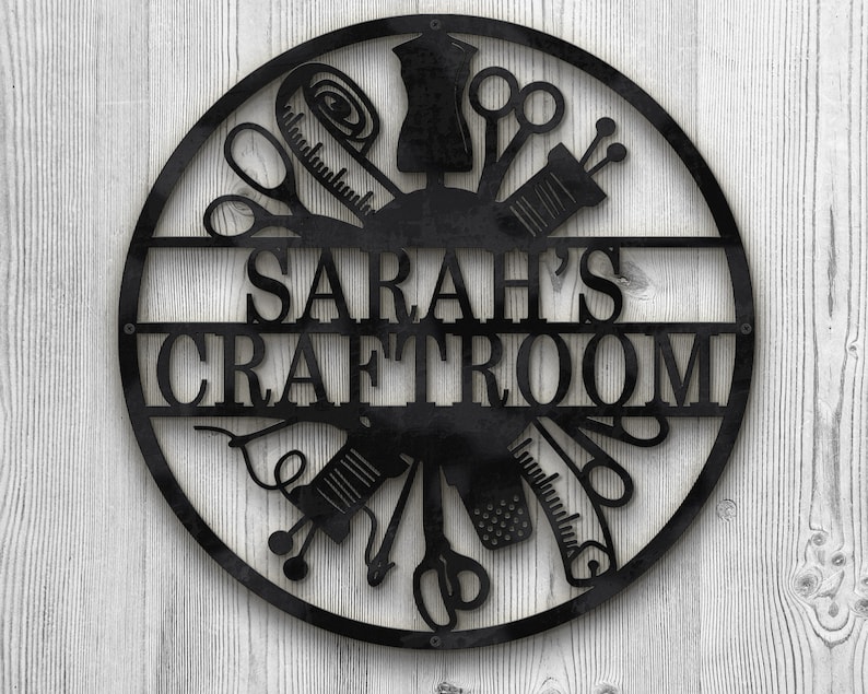 Craft Room Sign Customized-rustic Home Craft Room Sign-hobby - Etsy