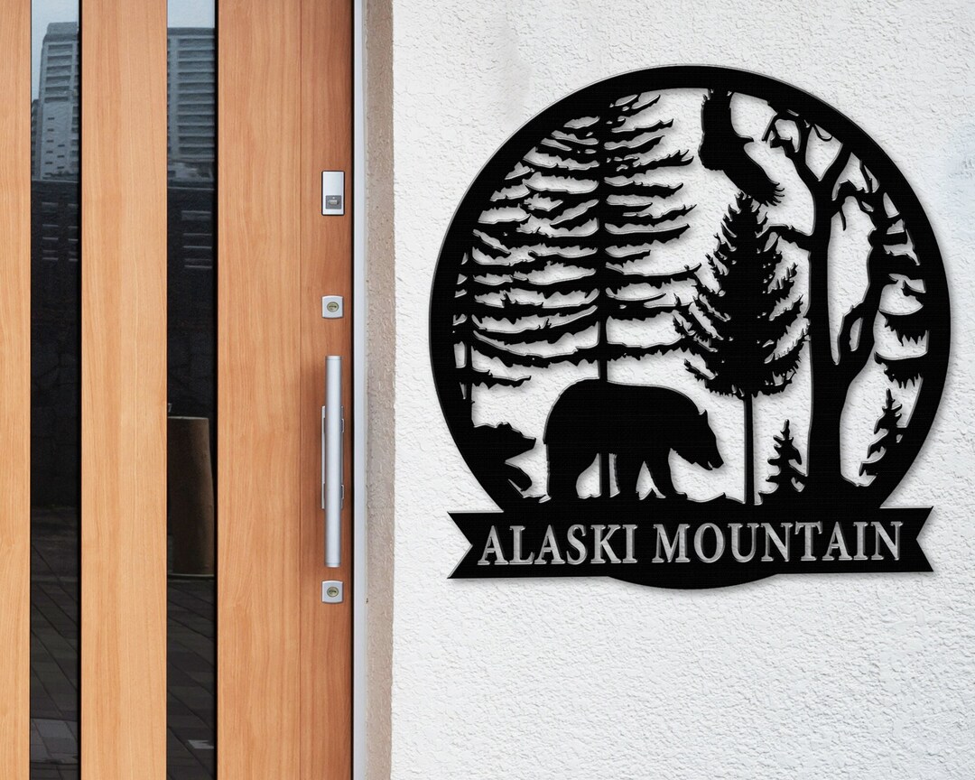 Personalized Deer Hunter Sign, Cabin Sign, Metal Deer Sign, Cabin Decor ...